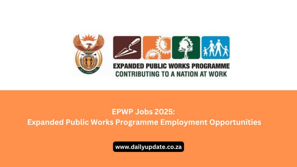 Exciting EPWP Job Opportunities for 2025 - Apply Now