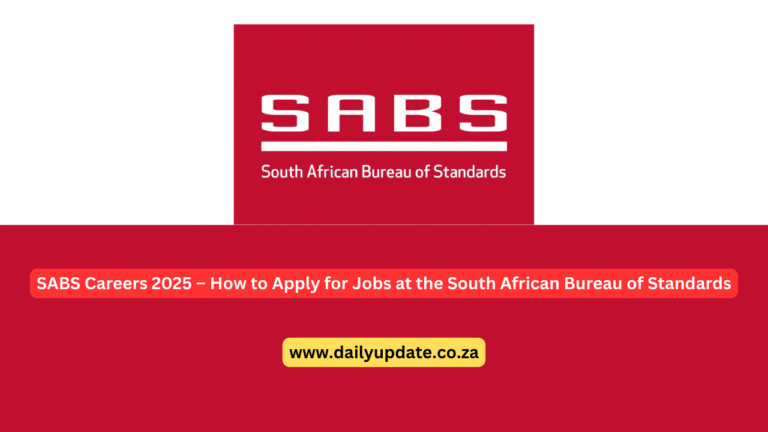 SABS Careers 2025 – How to Apply for Jobs at the South African Bureau ...