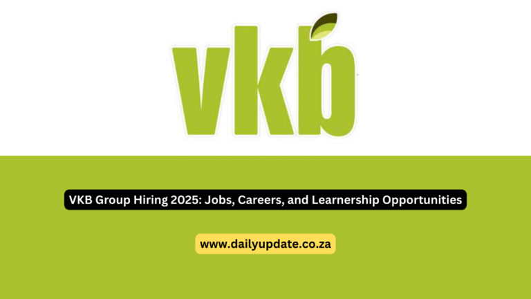 VKB Group Hiring 2025: Jobs, Careers, and Learnership Opportunities ...