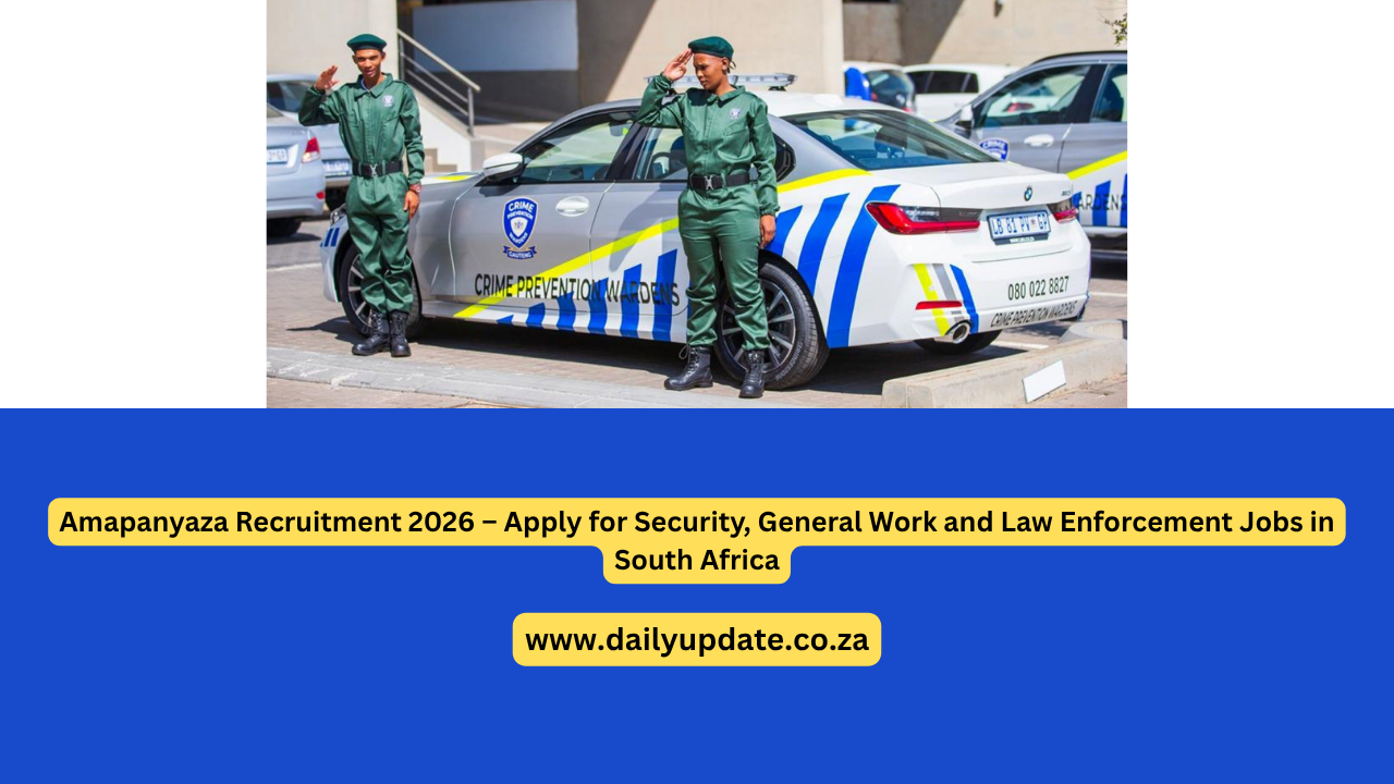 Amapanyaza Recruitment 2026 – Apply for Security, General Work and Law ...